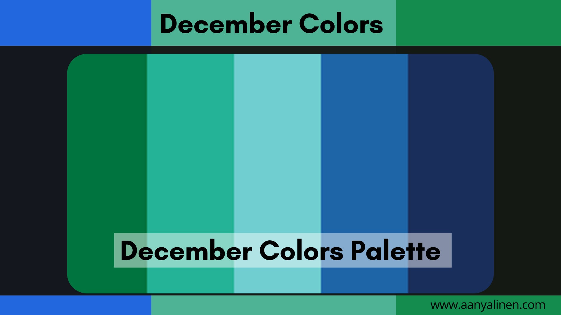December Colors & Birthstones - 2024