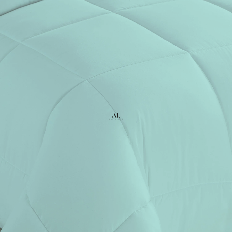 Aqua Blue Comforter Set - Any Size - Aanya Linen