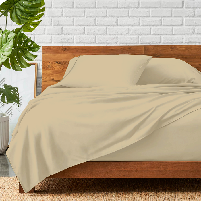 Beige Sheet Set - 300TC Cotton