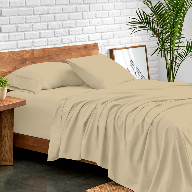 Beige Sheet Set - 300TC Cotton