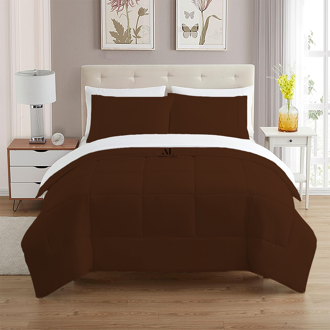 Chocolate Comforter Sets - AanyaLinen