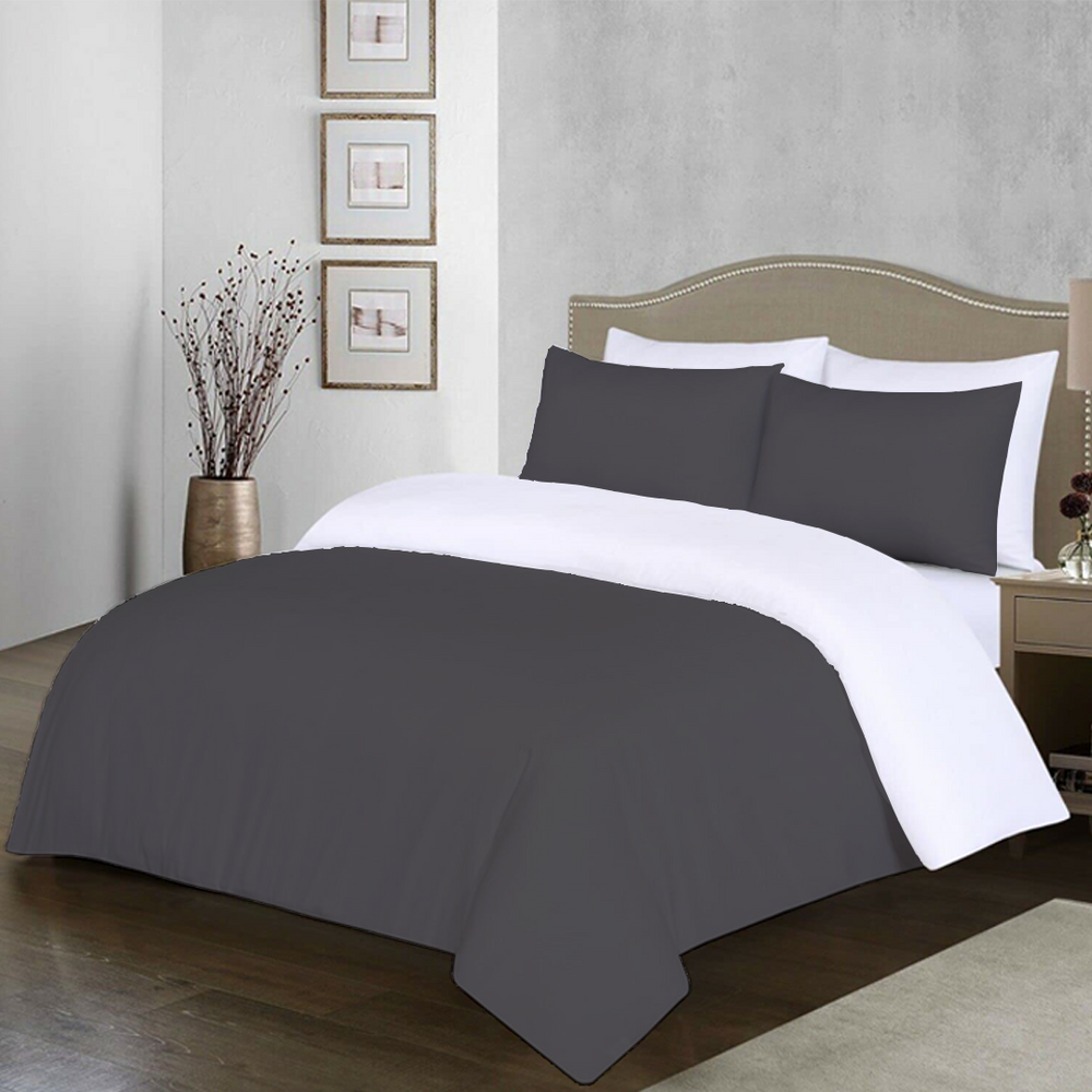Reversible Duvet Cover Set (88” x 88"), (102” x 94”)