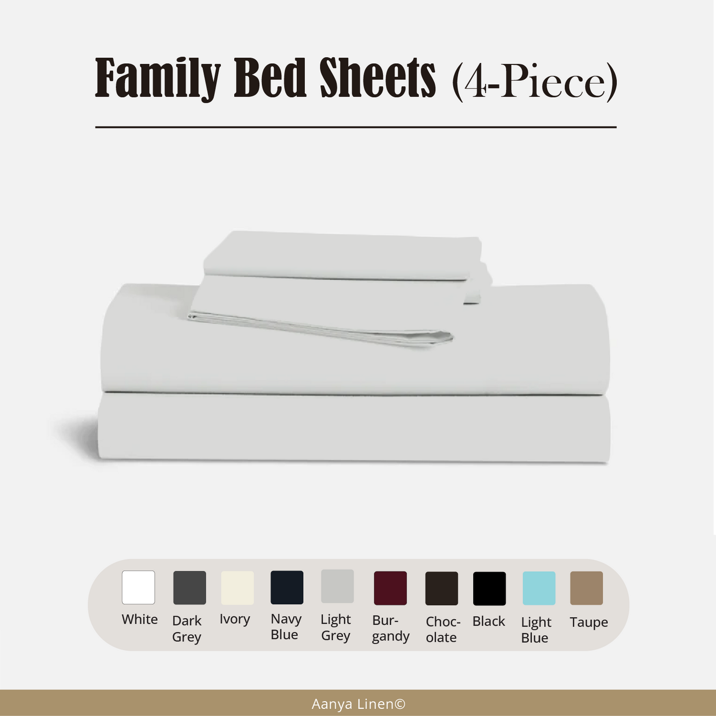 Buy Family & Family XL Bed Sheets - (120"x80") & (144"x84")