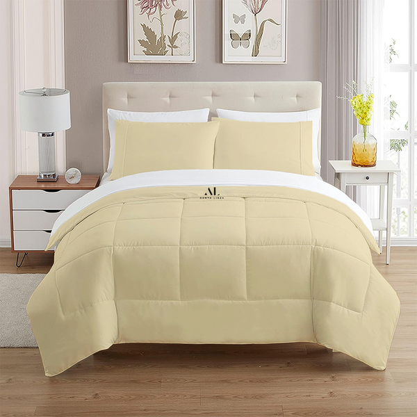 Amazing Ivory Comforter Set, King, Queen Twin XL - AanyaLinen
