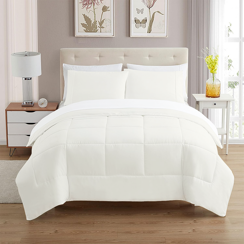 Ivory Comforter Set, King, Queen, Twin XL