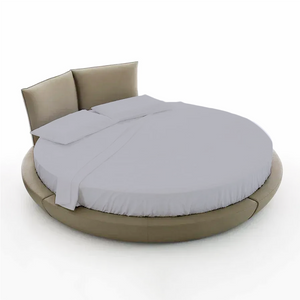 Light Grey Round Sheet Set - 84 Inch Diameter