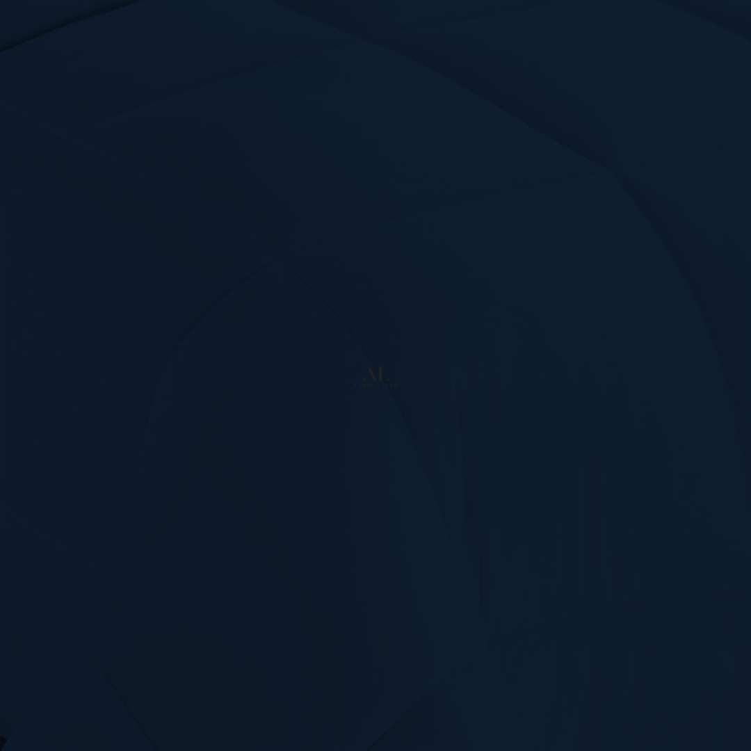 Navy Blue Cotton Comforter in Twin, Cal King, Queen - AanyaLinen