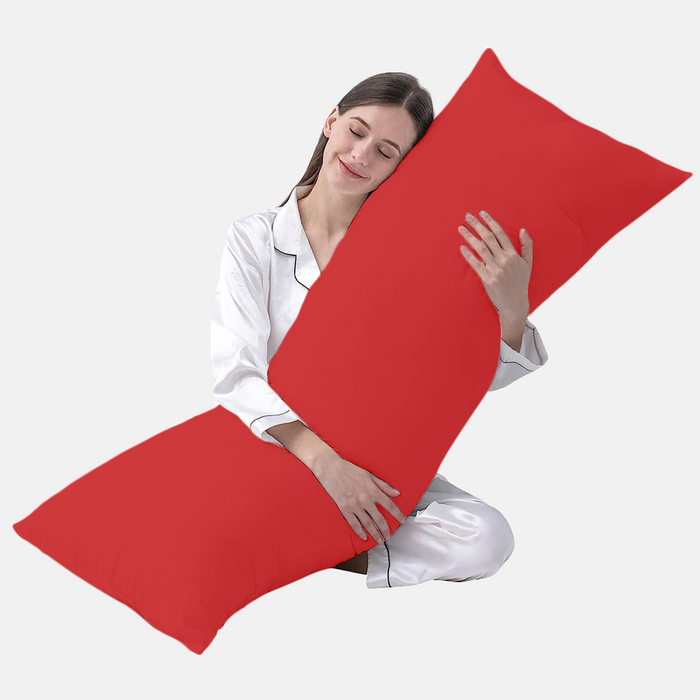 Red Body Pillow Covers