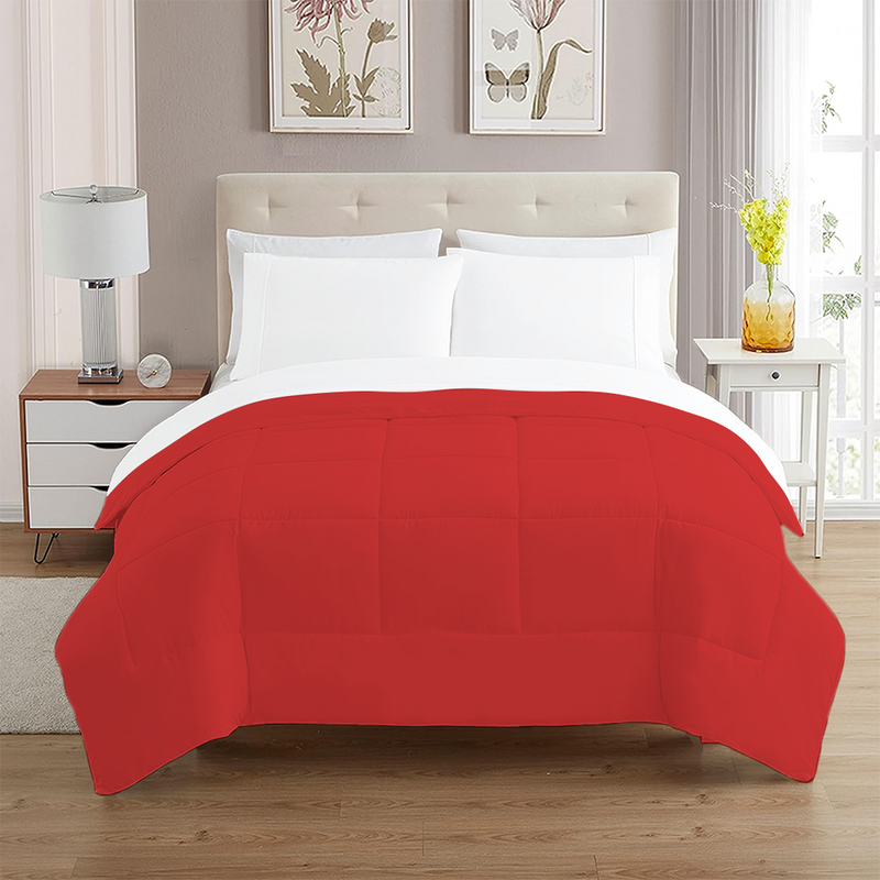 Luxurious Red Comforter in King, Queen Sizes