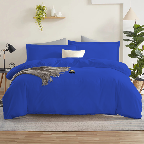 Royal Blue Duvet Cover Set - AanyaLinen