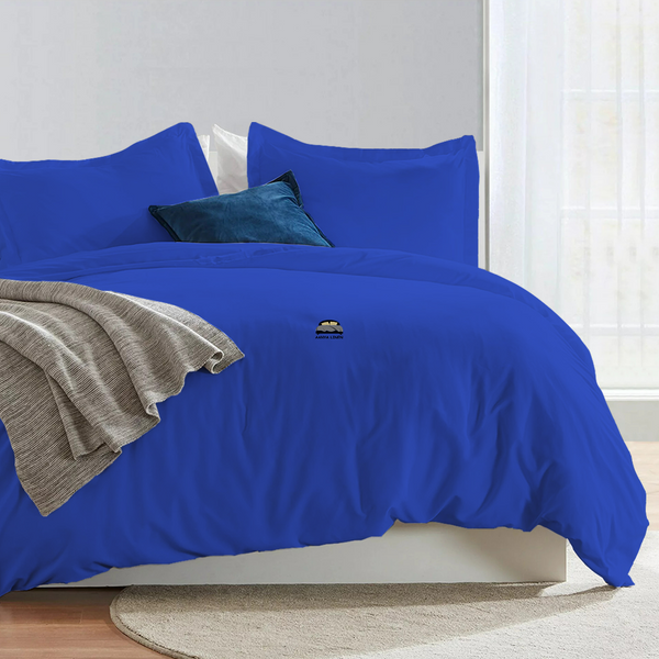 Royal Blue Duvet Cover Set - AanyaLinen