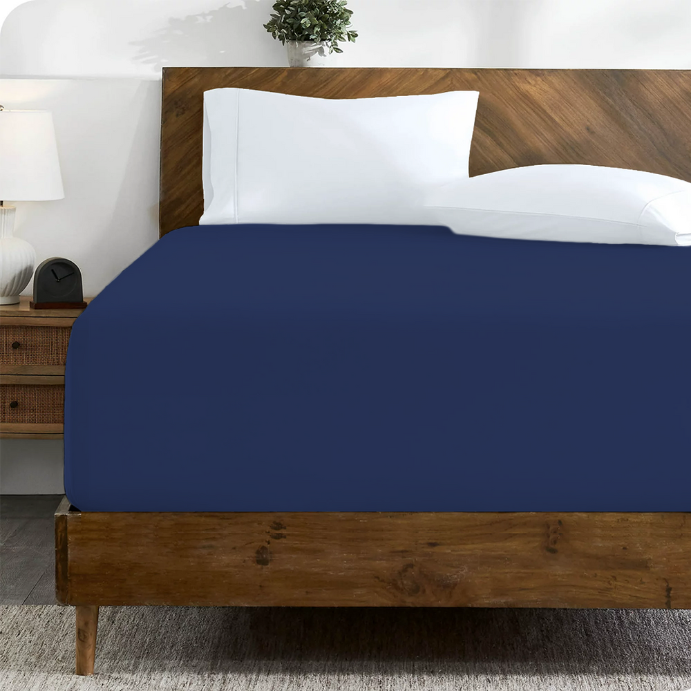 Royal Blue Fitted Sheets 300 TC Cotton