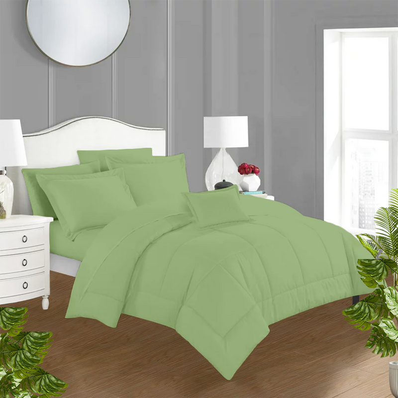 Sage Bed In a Bag | 8 Piece Bedding Set