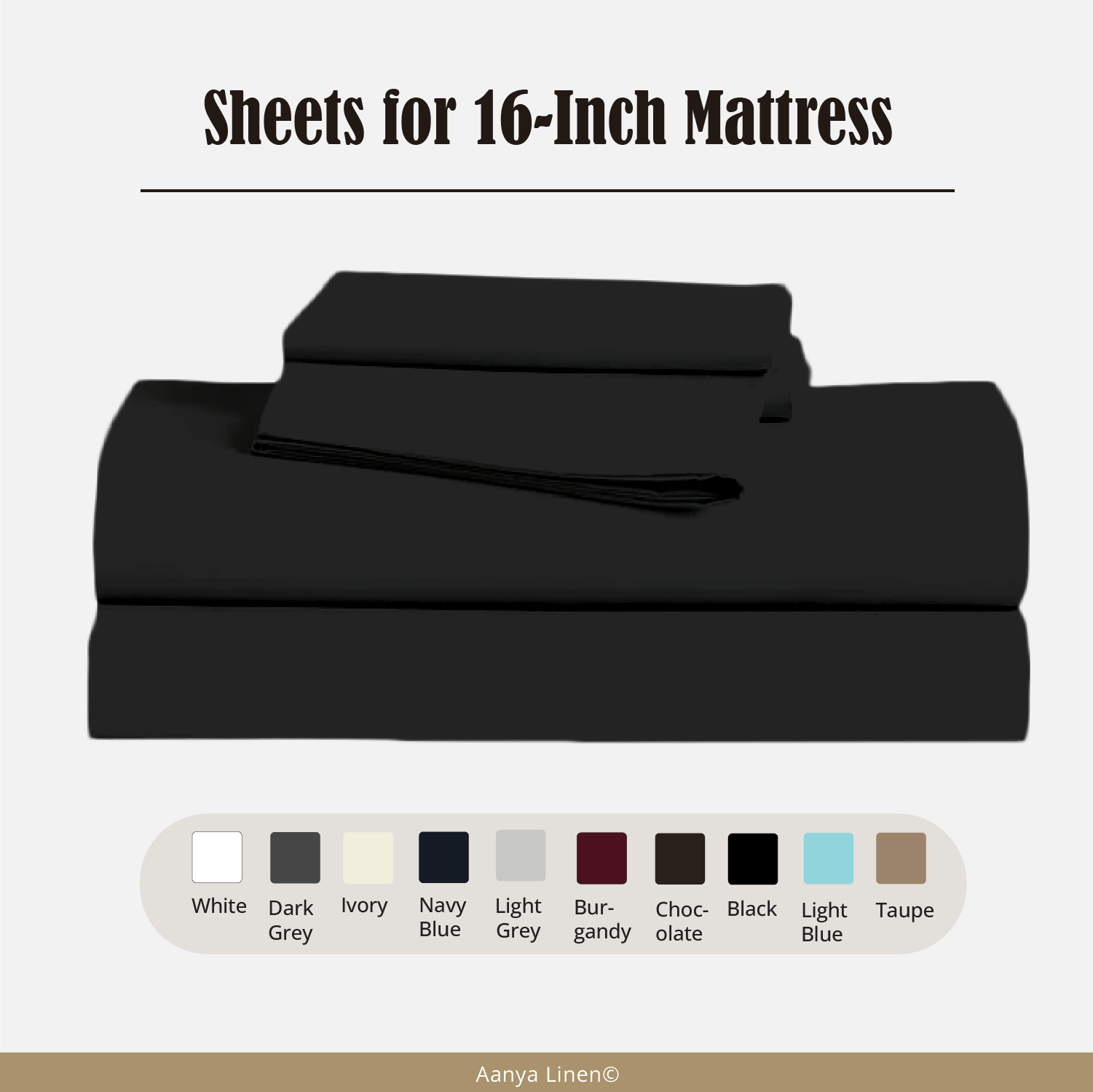 Shop Sheets for 16 Inch Mattress ( 4-Piece )