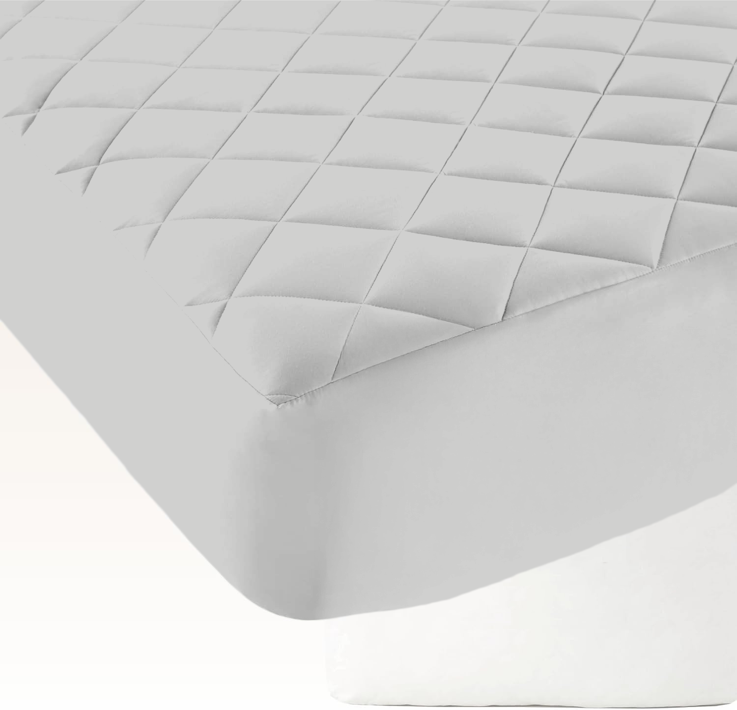Light Grey Mattress Topper | Luxury 100% Cotton