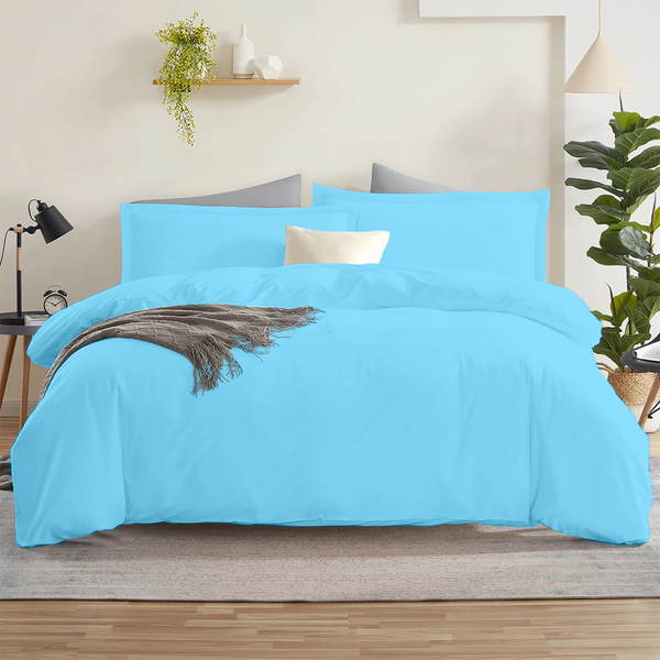 Light Blue Duvet Cover Set