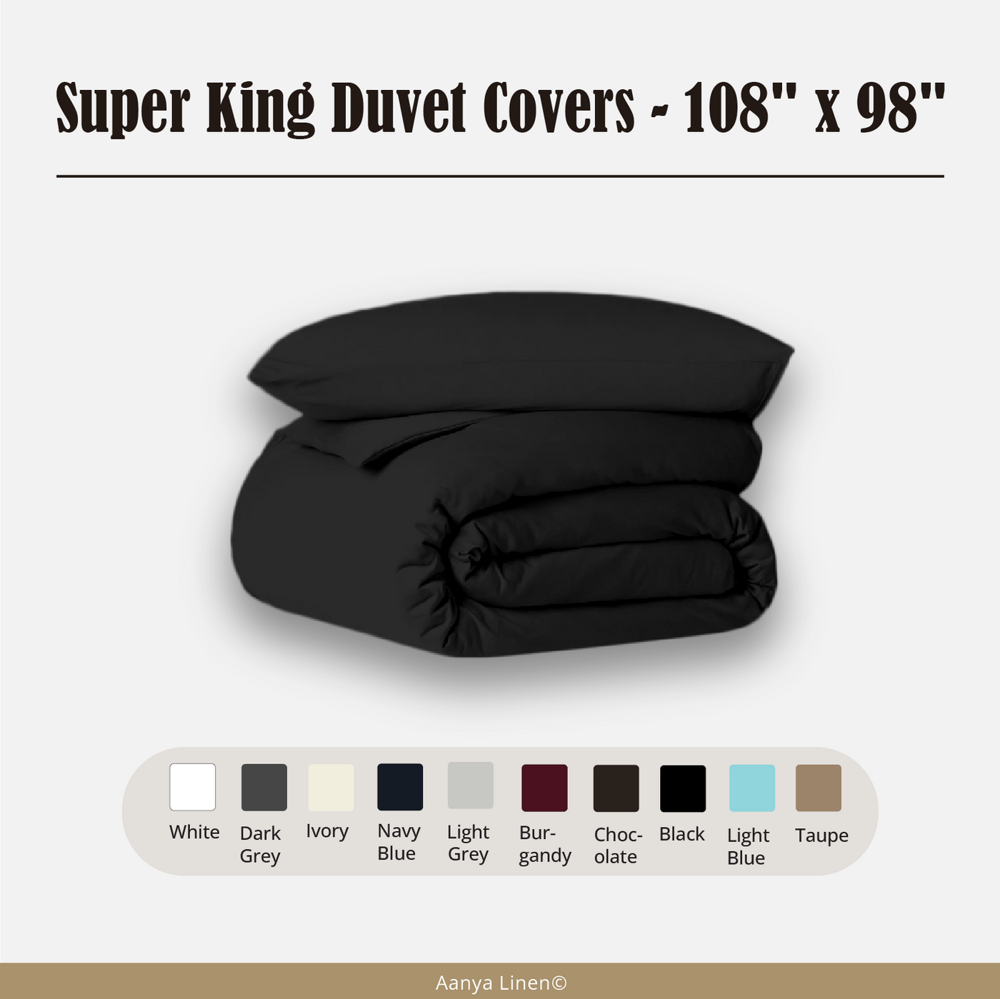 100% Cotton Super King Duvet Covers