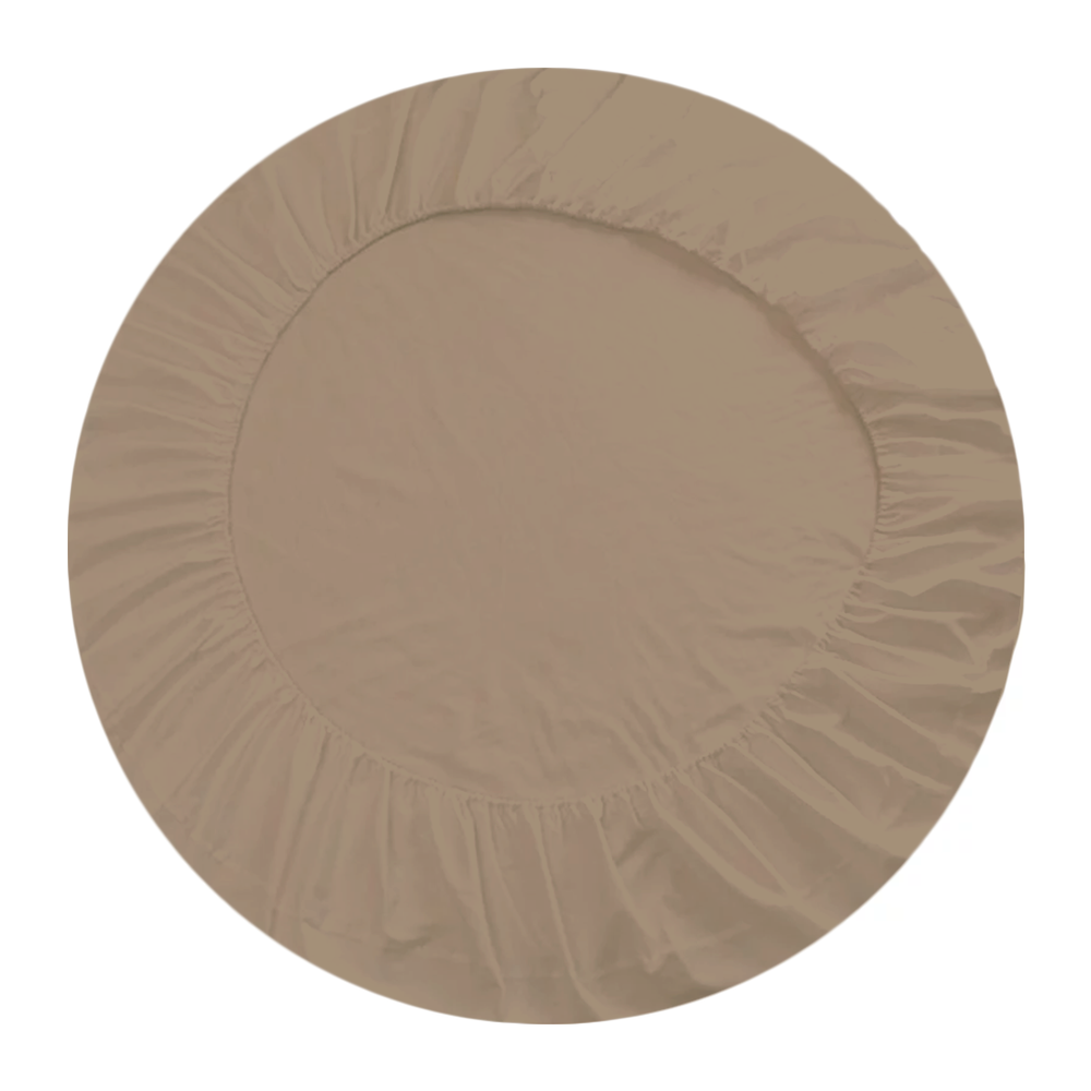 Round Bed Fitted Sheet 300/400 TC Cotton
