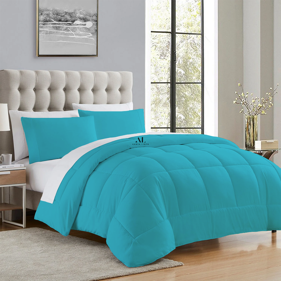 Turquoise Comforter Set at 10% Discount - AanyaLinen