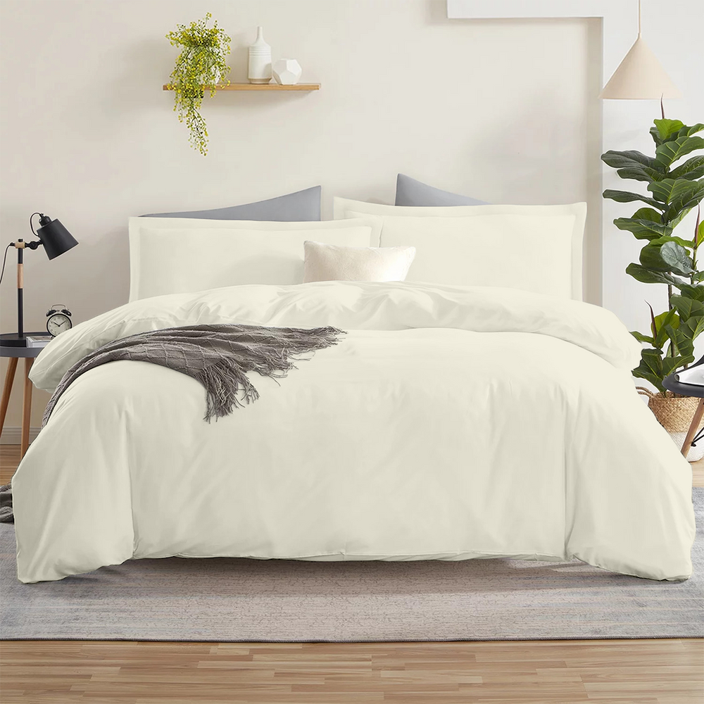Ivory Duvet Cover Set | King & Queen