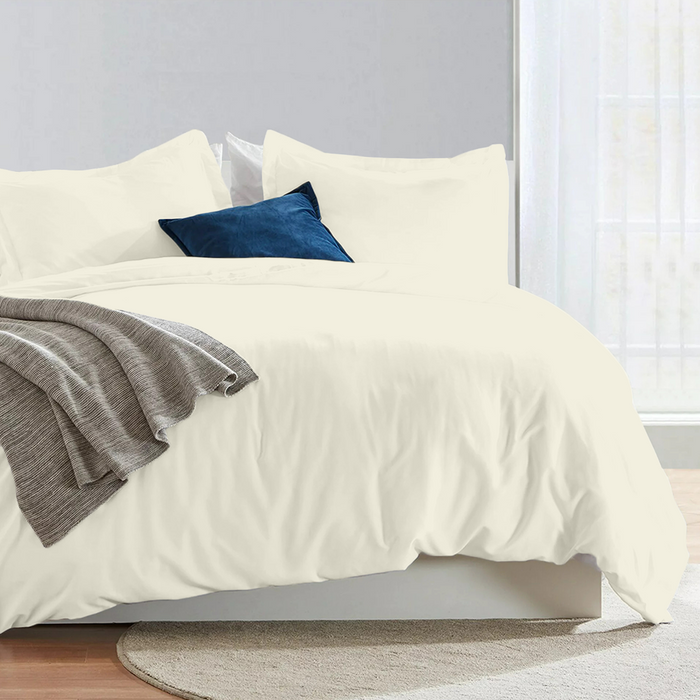 Ivory Duvet Cover Set | King & Queen