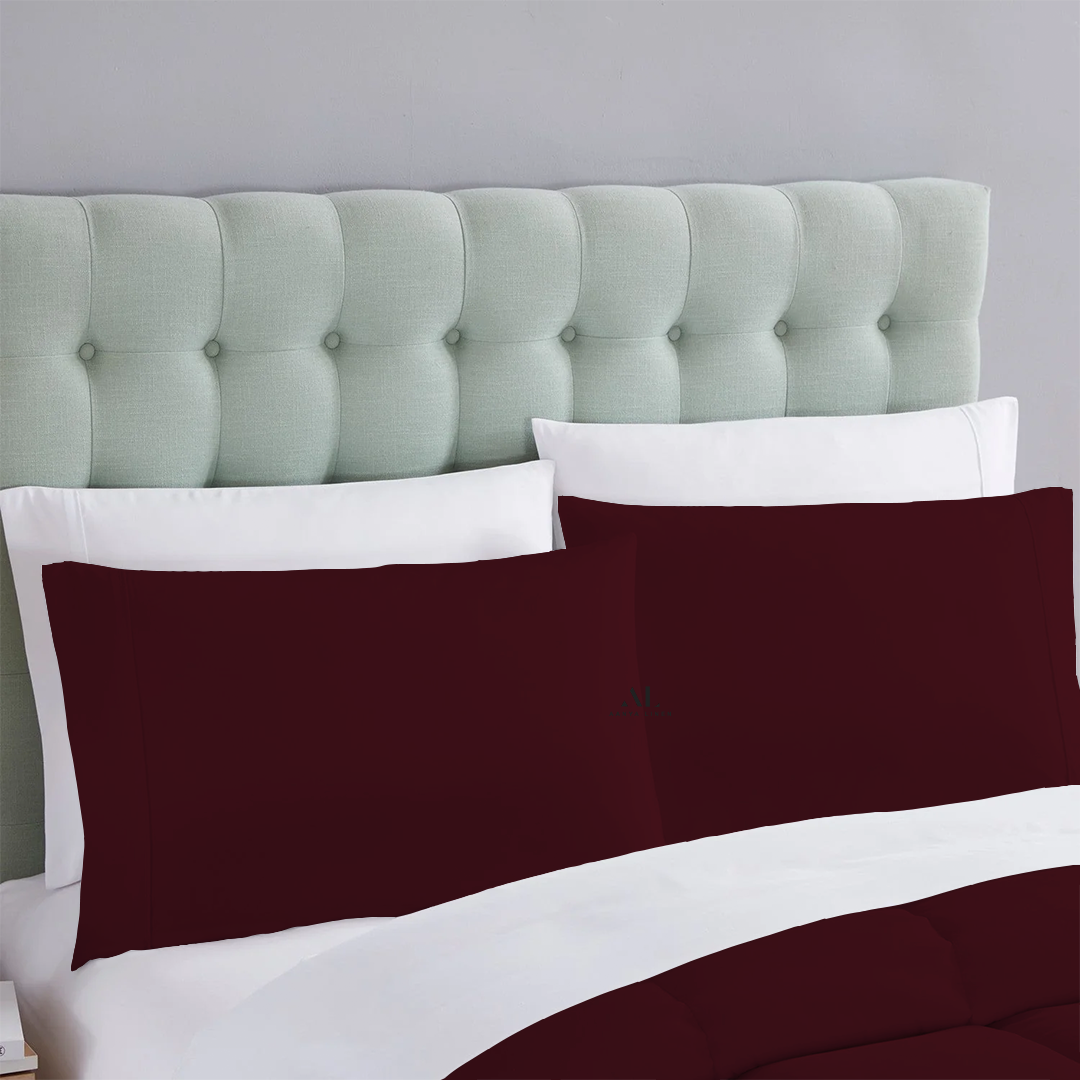 400 GSM Wine Comforter in 300 TC | King, Queen - AanyaLinen