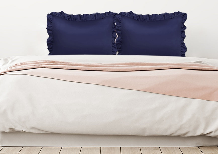 Ruffle Euro Sham Covers - Aanya Linen