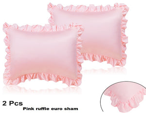 Solid Euro Shams 26x26 and 28X28 - AanyaLinen