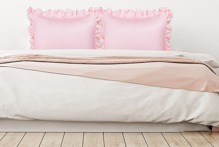 Ruffle Euro Sham Covers - Aanya Linen